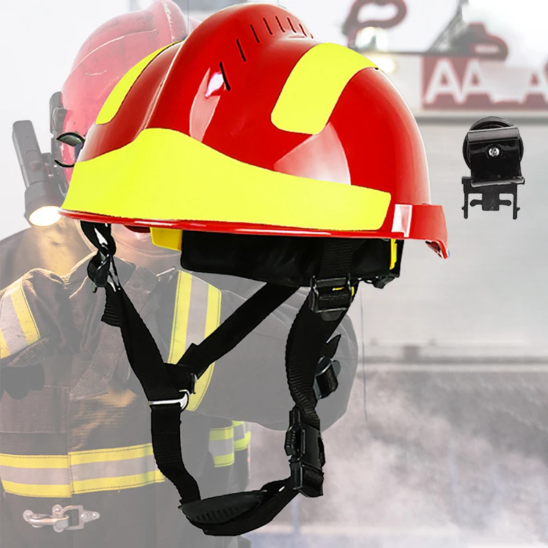 Safety Rescue Firefighter Helmet Mens With Holder Fire Fighter Security ...