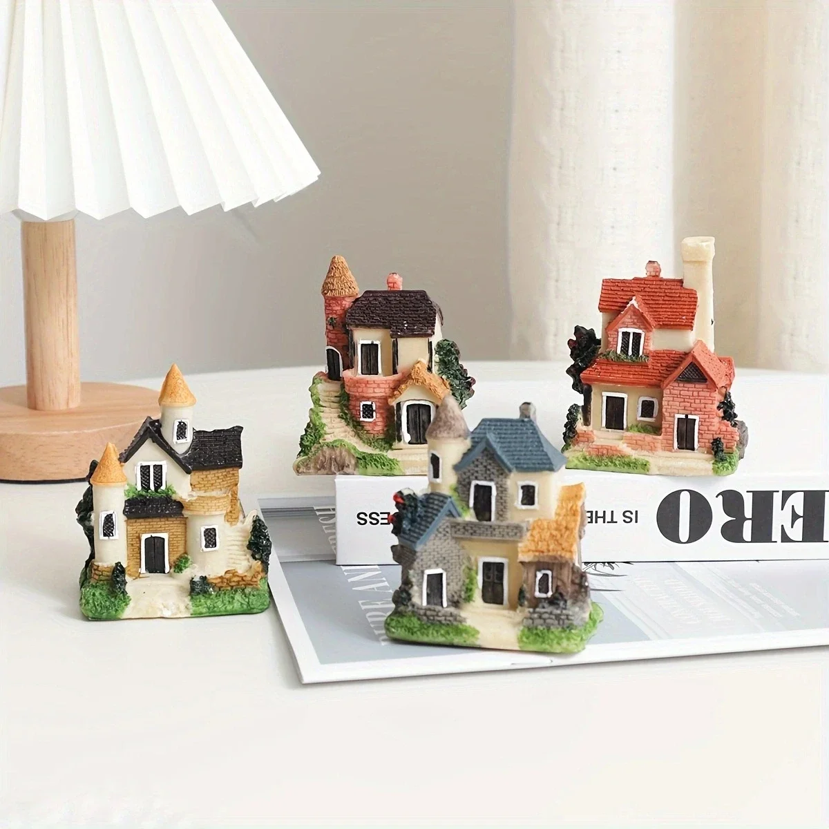 1pc-Resin-House-Miniatures-Figurines-Garden-Decoration-Fairy-Garden ...