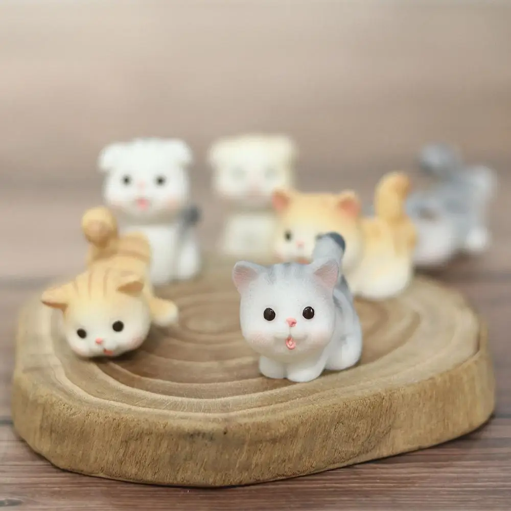 Mini-miniaturas-de-gato-de-dibujos-animados-figuritas-de-Gatito ...