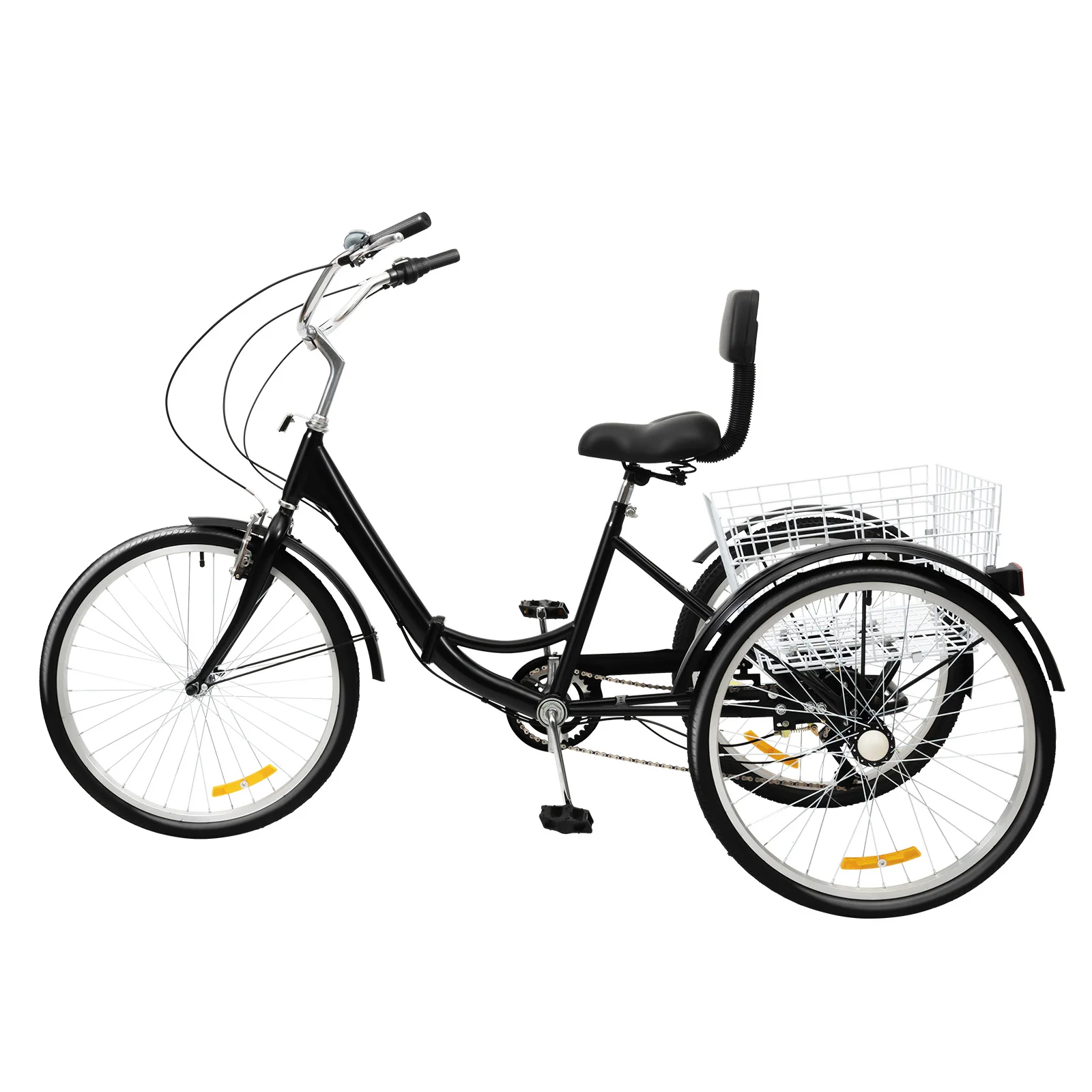 Modern-24-Inch-7-Speeds-High-Carbon-Steel-Foldable-Tricycle-with ...