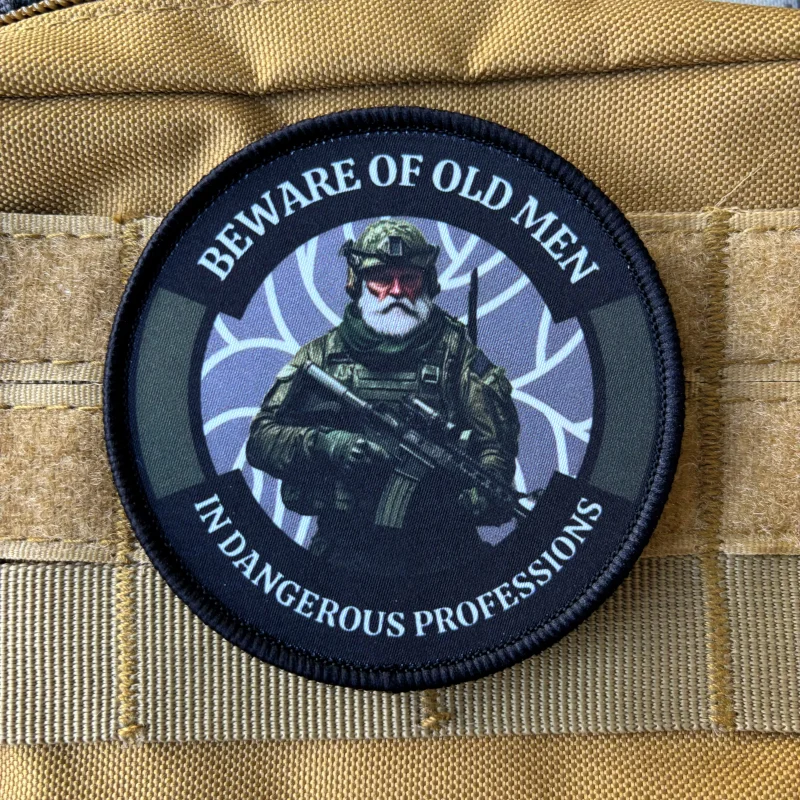 Beware-of-Old-Men-Tactical-Patch-Army-Printing-Patches-Hook-and-Loop ...