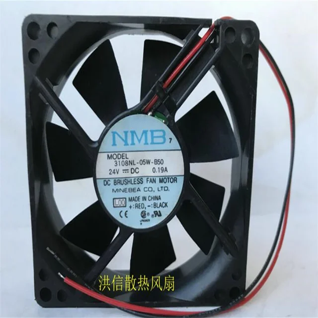 original NMB 8020 3108NL-05W-B50 DC24V 0.19A 8CM inverter cooling fan ...