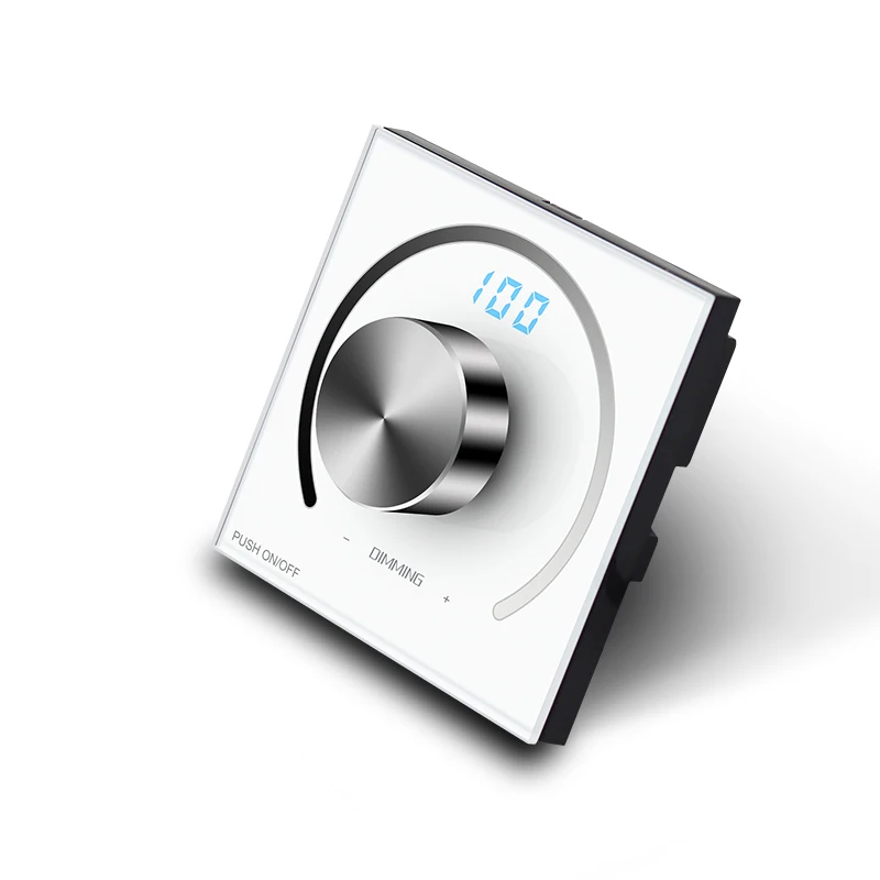 Led Dimmer 12V 24V Dimming PWM Controller 12V-24V Wall Mount Manual ...