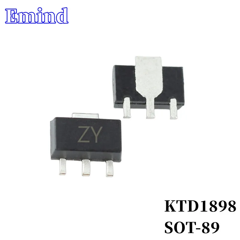100Pcs-KTD1898-SMD-Transistor-Footprint-SOT-89-Silkscreen-ZY-Type-NPN ...