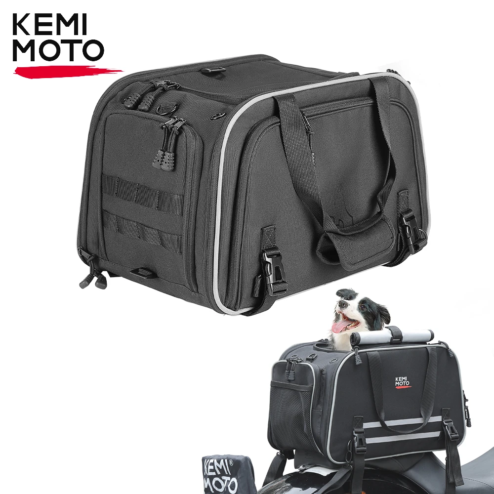Motorcycle Pet Carrier 20lbs Dog/Cat Carrier Bag Portable Folding Dog ...