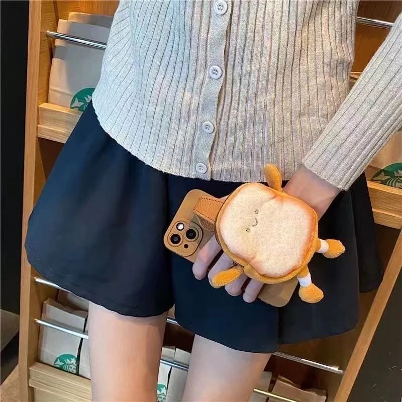 Cute-Toast-Bread-Plush-Coin-Purse-Key-Bag-Wristband-Phone-Case-For ...