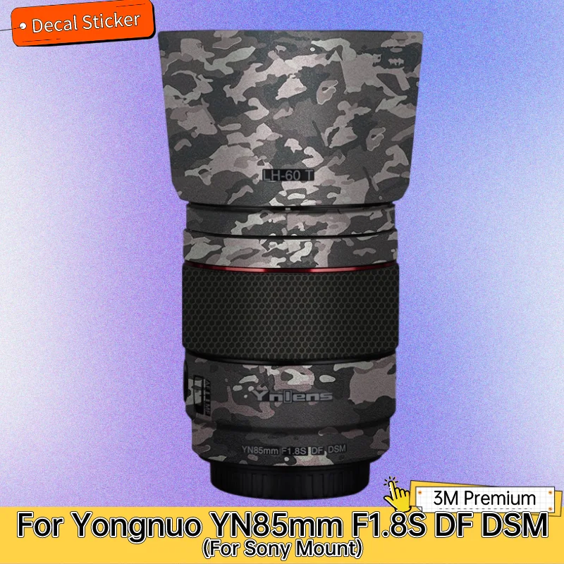 For-Yongnuo-YN85mm-F1-8S-DF-DSM-For-SONY-Mount-Lens-Sticker-Protective ...