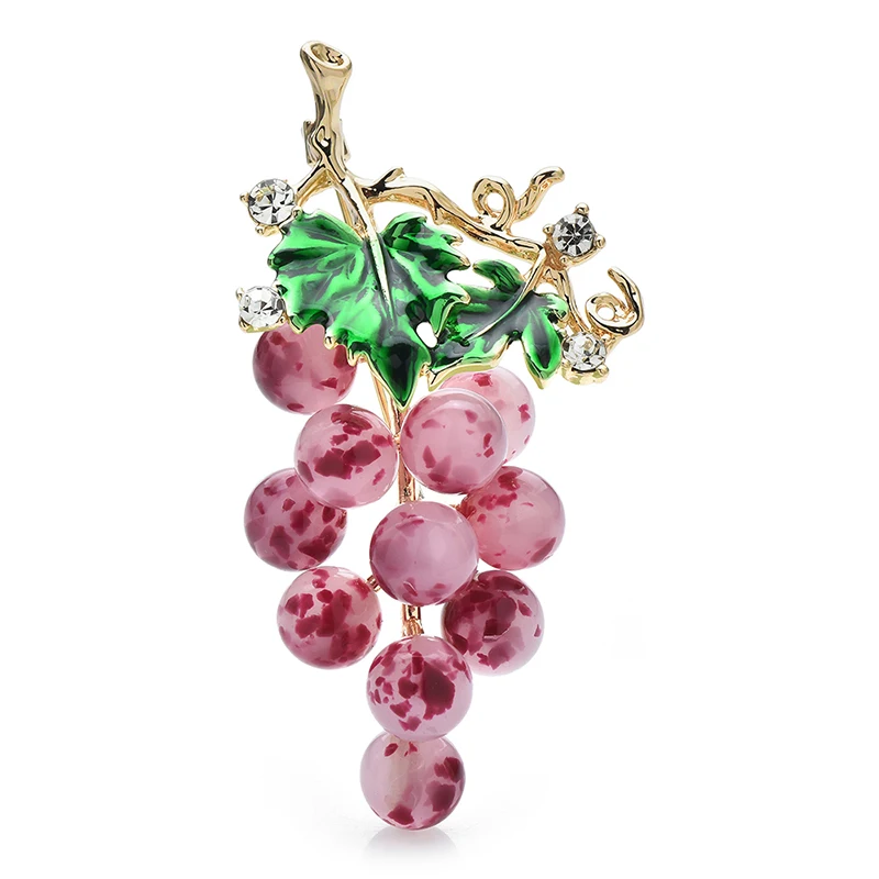 Wuli-baby-Stone-Grape-Brooches-For-Women-Unisex-2-color-Beautiful ...