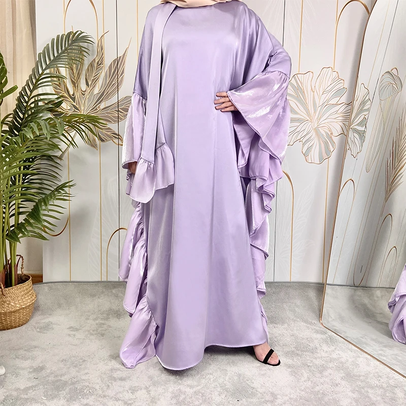 purple-Islamic-Abayas-Loose-patchwork-bat-sleeves-Muslim-Woman-Turkey ...