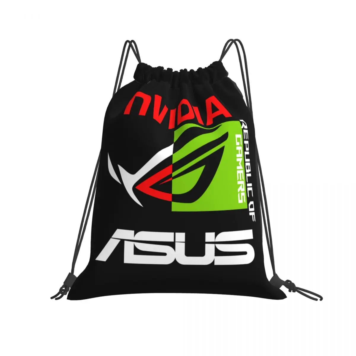 Nvidia-X-Asus-Rog-Republic-Of-Gamers-Lap-Pc-Drawstring-Bags-Gym-Bag ...
