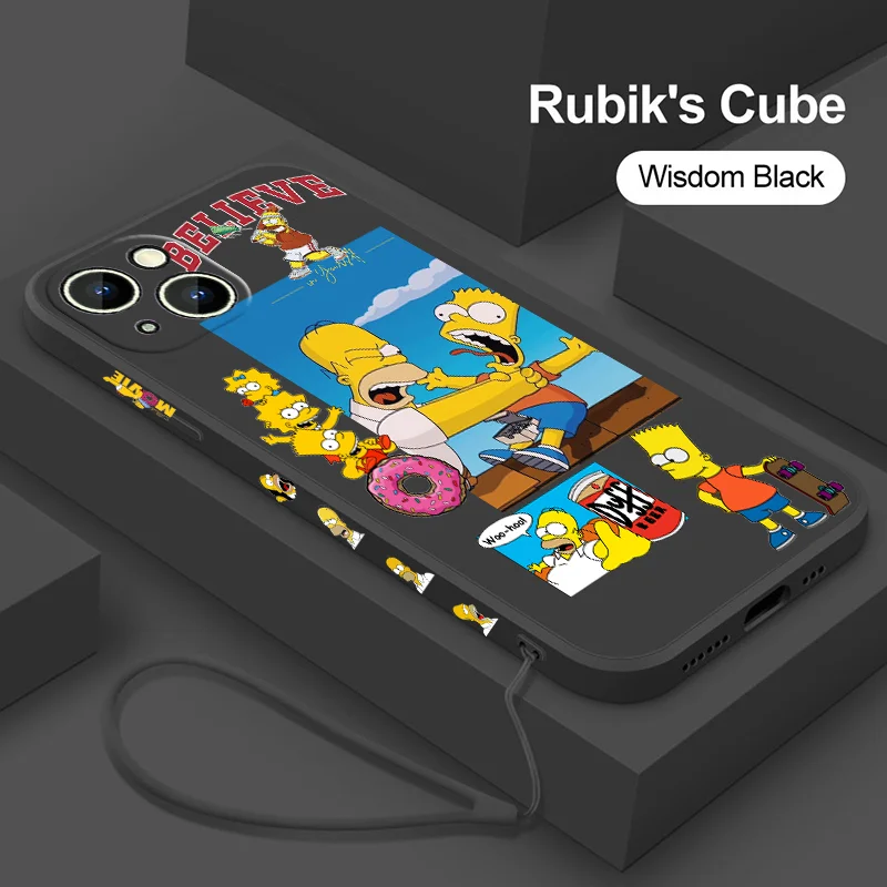 Disney Carton The Simpsons For Apple Iphone 14 13 12 11 Pro Max Plus Xs ...