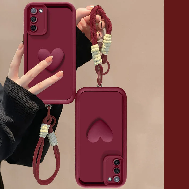 For OPPO A16 Case OPPO A16S OPPO A54S Phone Case 3D Love Heart Hand ...
