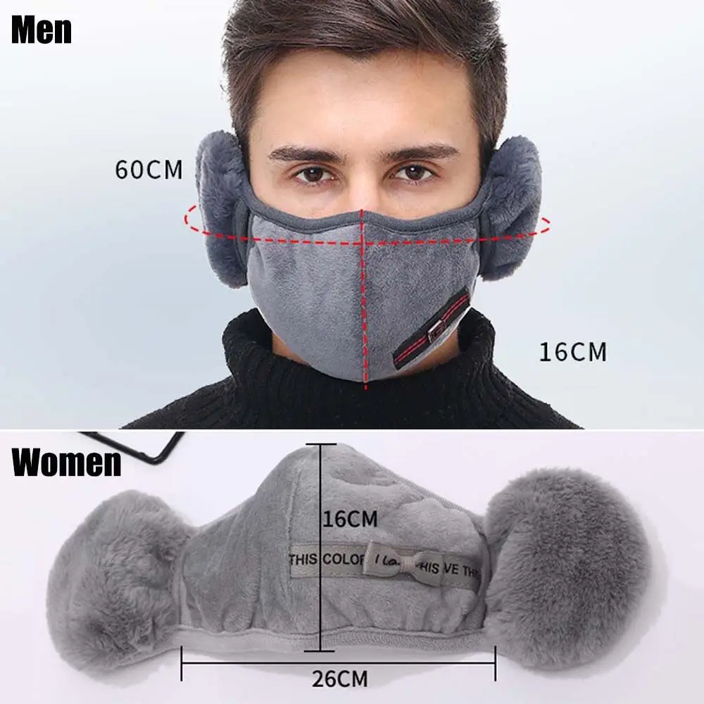 Cache-oreilles,masques chauds d'extérieur en velours pour femmes, cache ...