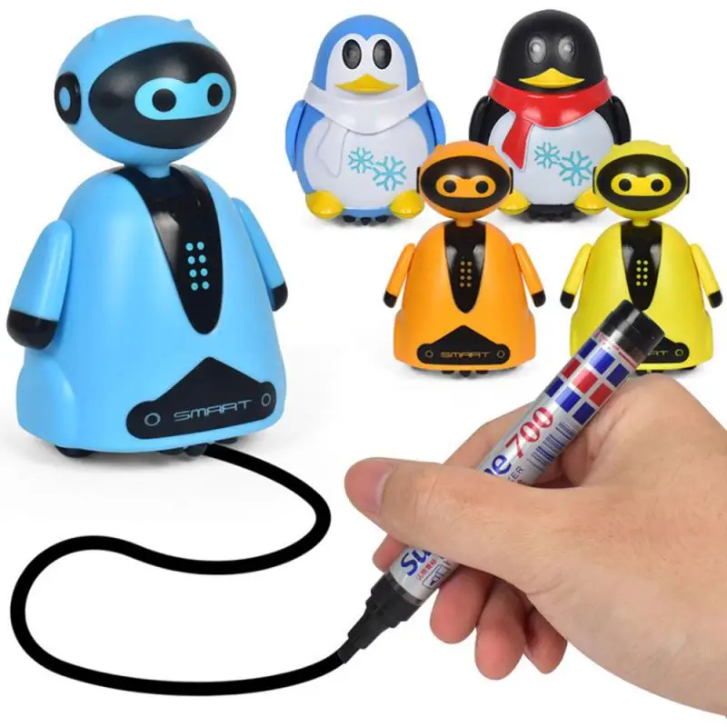 Creative-Induction-Cute-Robot-Penguin-Follow-Your-Magic-Pen-to-Draw-Any ...