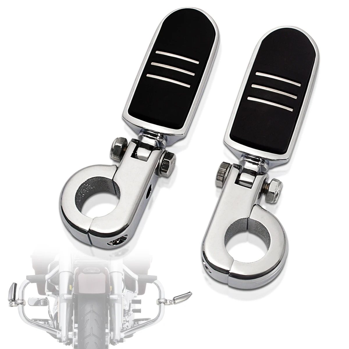 Universal-1-1-4-Highway-Peg-32mm-Engine-Guard-Crash-Bar-Footpeg-Mount ...