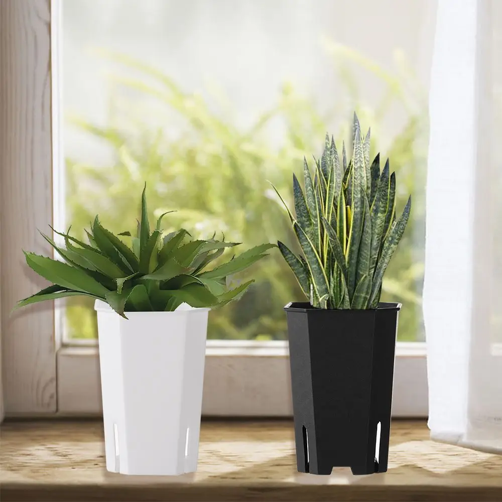 Plastics Potted Plants Flowerpot | Plastic Square Pots Plants ...