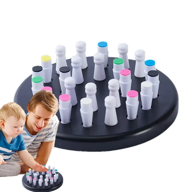 Memory-Chess-Board-Game-Color-Memory-Chess-Parent-Child-Childhood ...