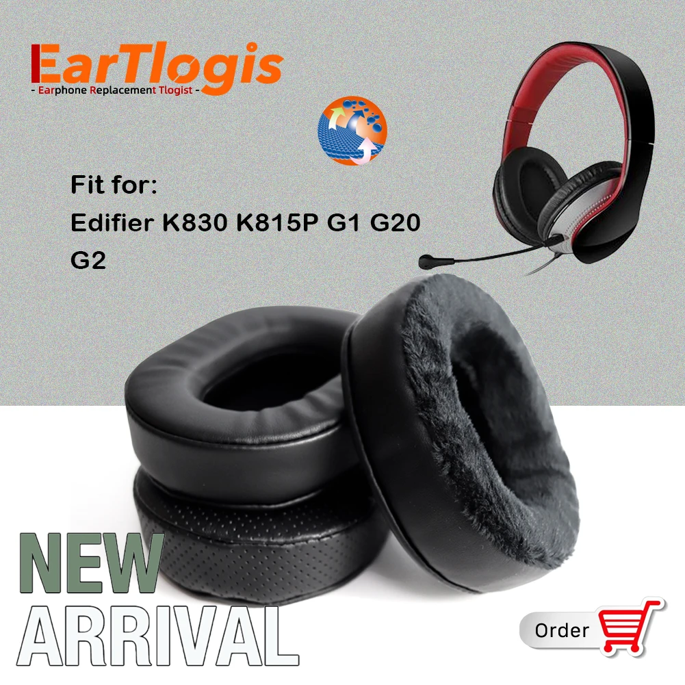EarTlogis Replacement Ear Pads for Edifier K830 K815P G1 G20 G2 Headset ...