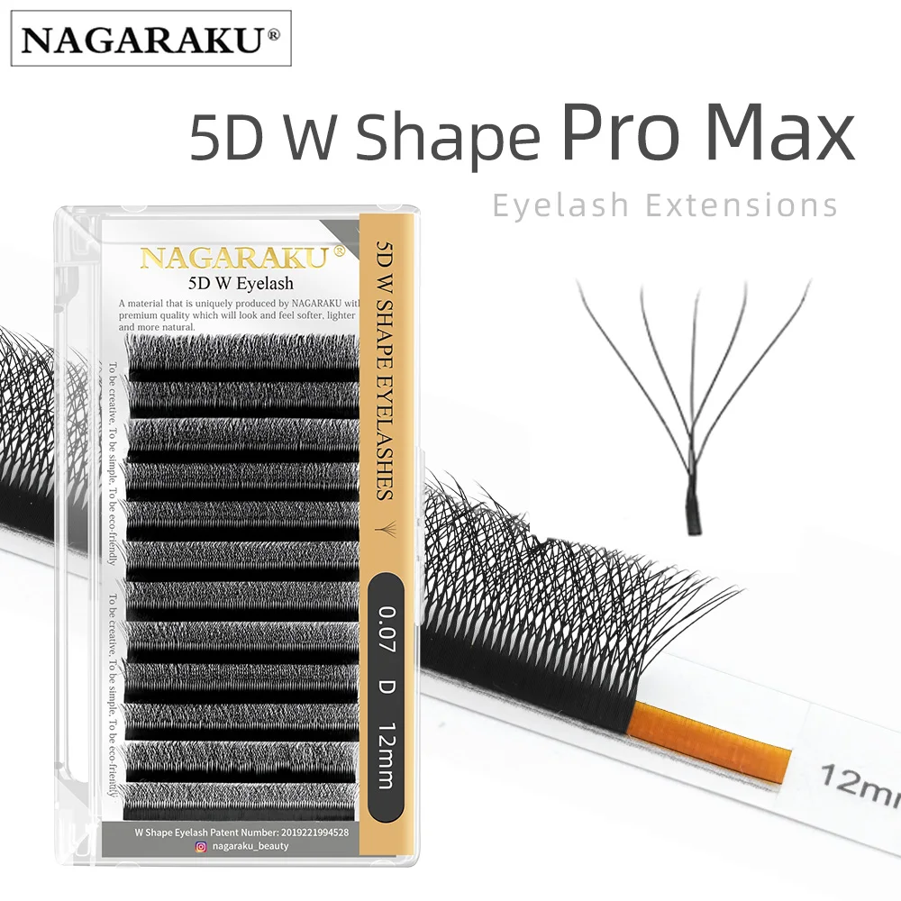 NAGARAKU-5D-W-Shape-Big-Bundle-Eyelash-Extension-Mega-Volume-Premade-Fans-Eyelashes-Super-Soft ...