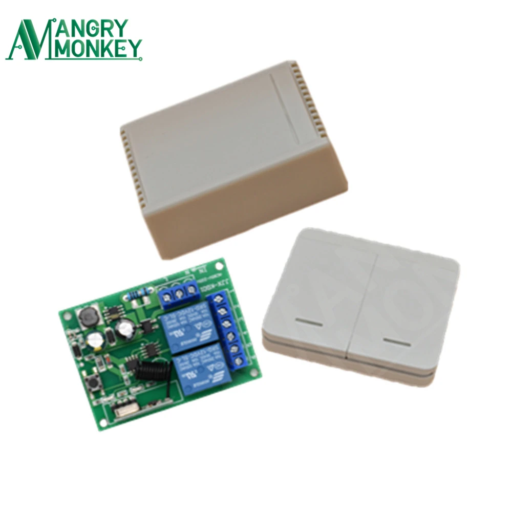 433Mhz-220V-2-Channel-Wireless-Remote-Control-Switches-Receiver-Switch ...