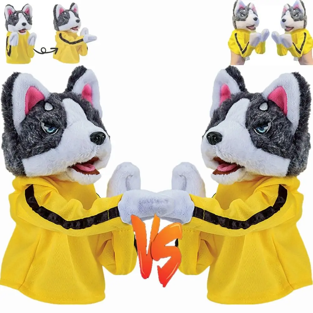 1/2Pcs Boxing Dog Doll Husky Vocal Hand Puppet Funny Battle Creative ...