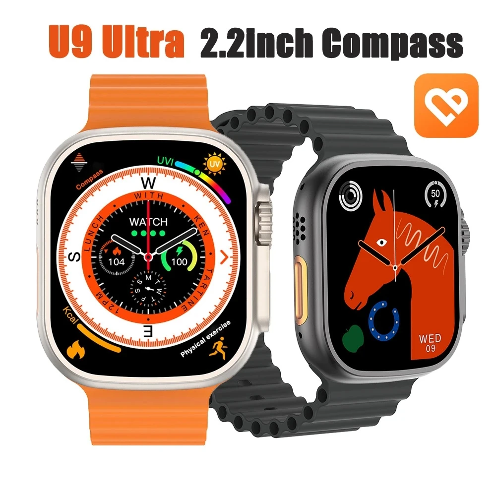Original-U9-Ultra-Smart-Watch-Bluetooth-Call-Compass-49mm-2-2inch-Men ...