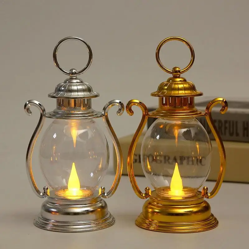 LED-Vintage-Lantern-Flickering-Flame-Indoor-Classic-Tabletop-Lantern ...