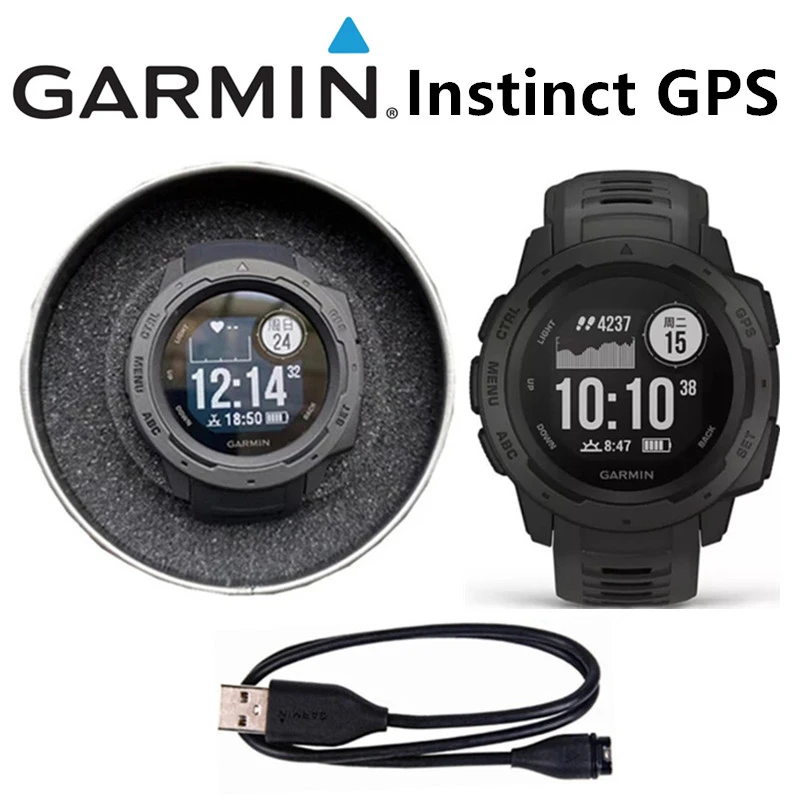 Original GARMIN Instinct GPS Smart Watch Outdoor Running Swim ...