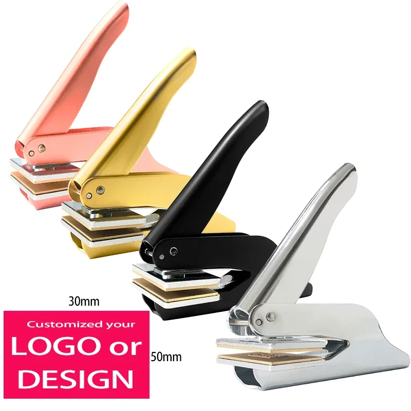 Company-Wedding-Square-Metal-Embosser-Customized-Logo-Invitation ...