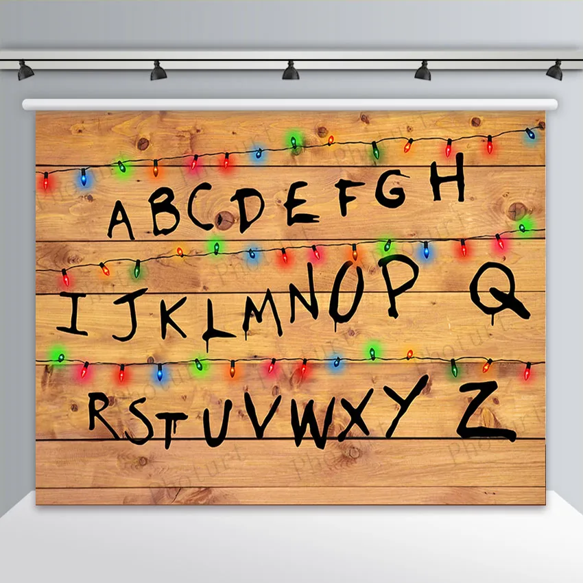 PHOTURT Stranger Things Party Backdrop Birthday Christmas Decoration ...