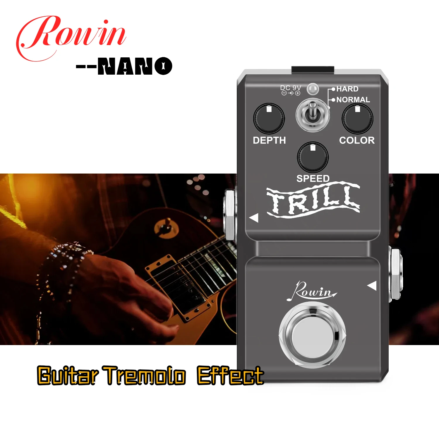 Rowin-Nano-Trill-Pedal-Tremolo-Effect-Pedal-Super-mini-Guitar ...
