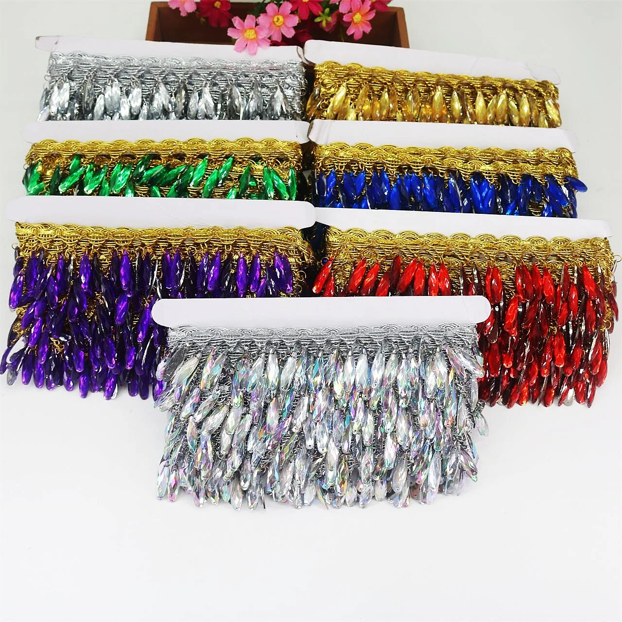 9-yards-Drops-Hand-Hanging-Piece-Lace-tassel-Belly-Dance-Style-DIY ...