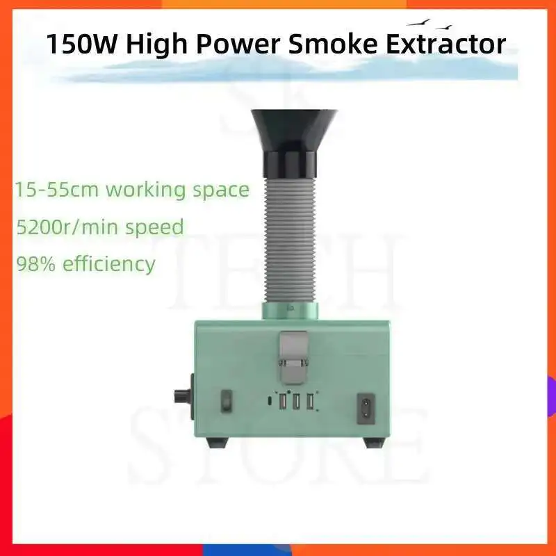 SIKO 150W Solder Fume Extractor Smoke with LED Absorber Remover Smoke ...