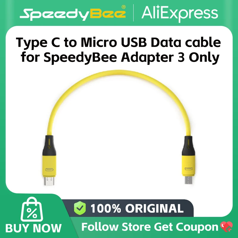 Type C to Micro USB Data cable for SpeedyBee Adapter 3 Only