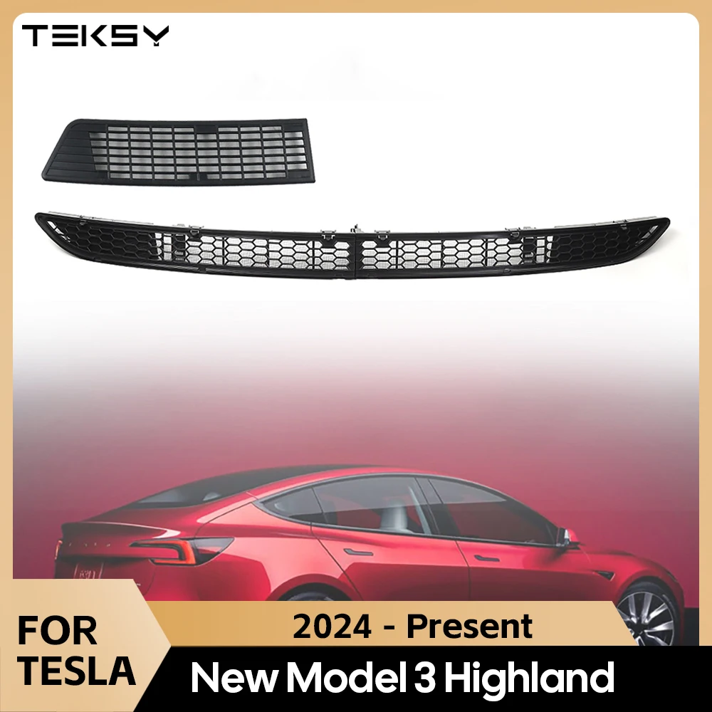 For-Tesla-Model-3-Highland-2024-Lower-Bumper-Anti-Insect-Net-Anti-Dust ...
