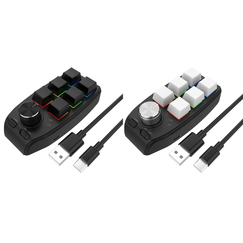 6-Keys-Custom-Keypad-Macro-Programmable-Keyboard-Copy-Paste-RGB-Button ...