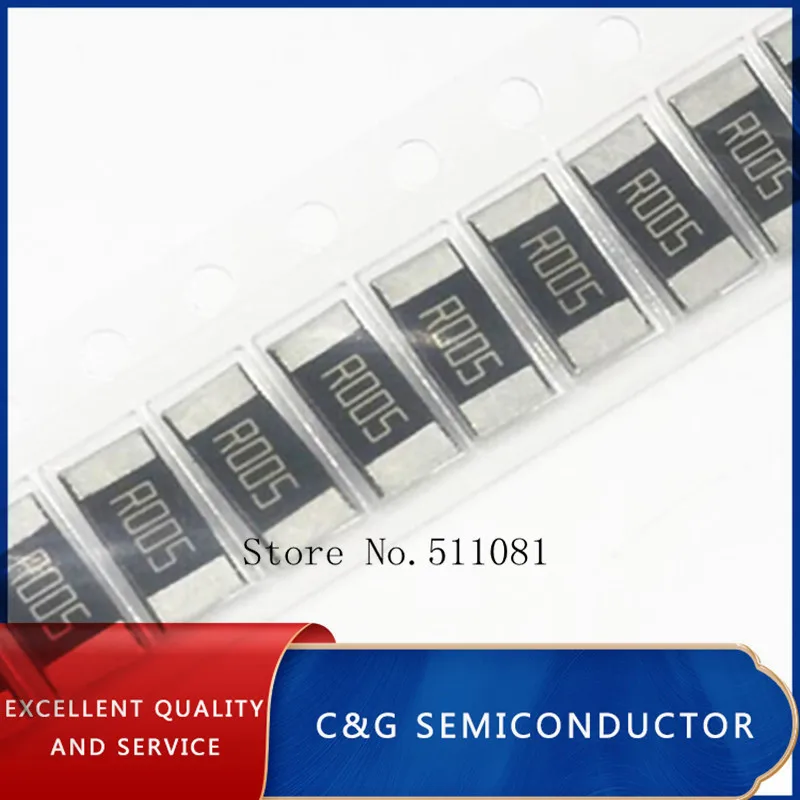 50PCS 2512 SMD 2watt 2W 0.005R 0.005 ohm 5 mohm R005 1% 0.004R-R004 0 ...