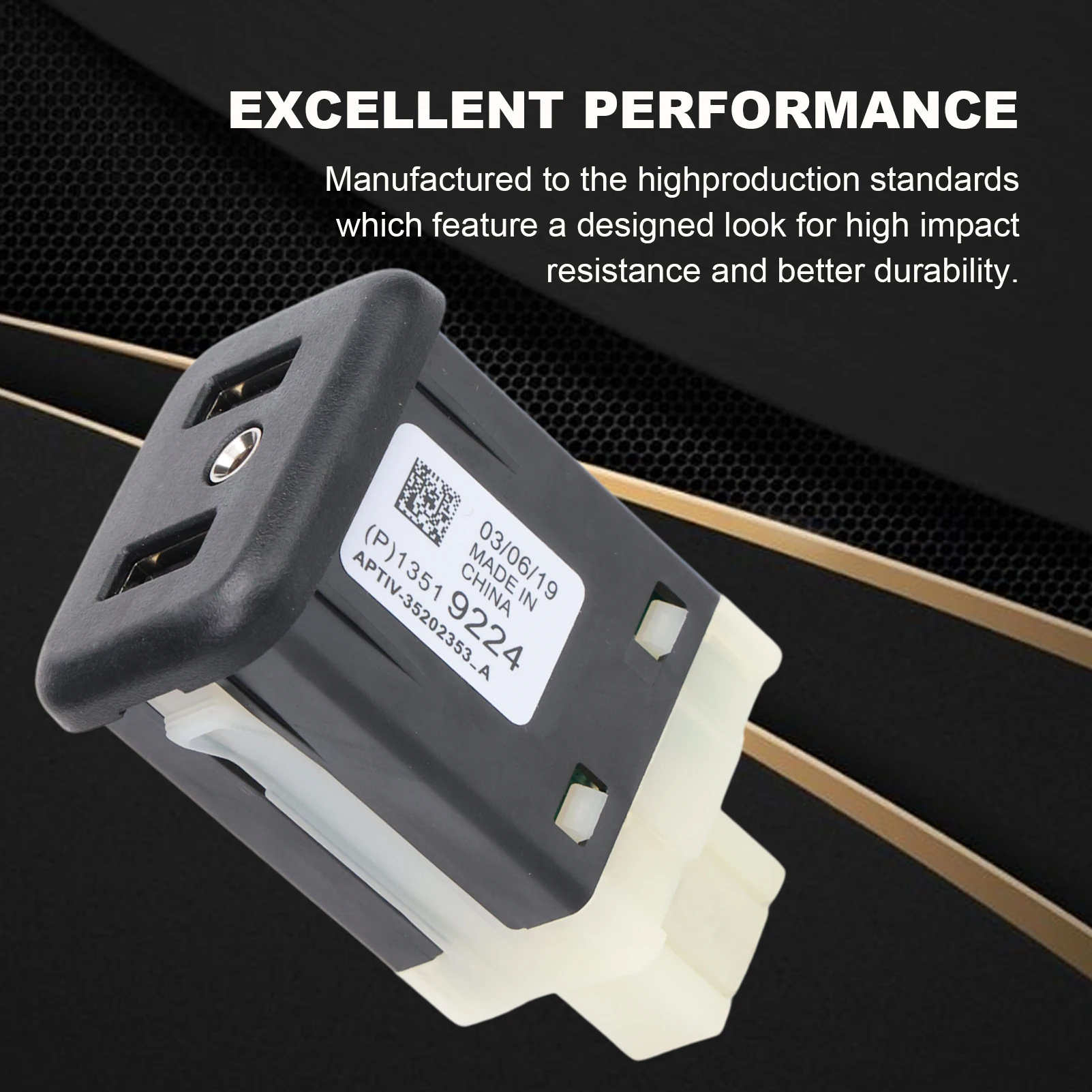 13519224-AUX-Interface-Adapter-Center-Console-Audio-USB-Port-For ...