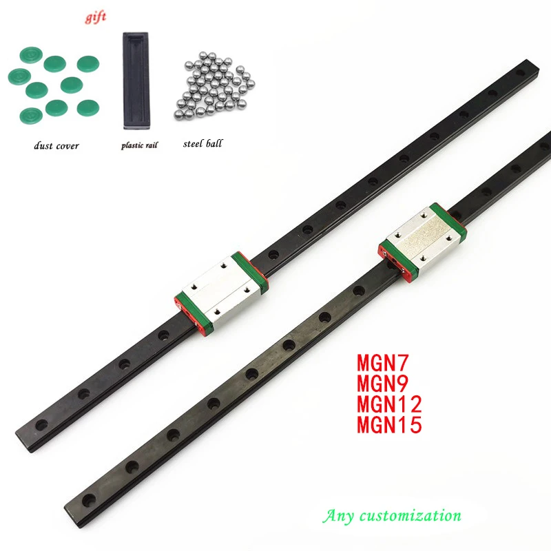 MGN12-MGN9-MGN-MGN15-MGN7-300-350-400-450-500-600-800mm-1PC-Linear-Rail ...