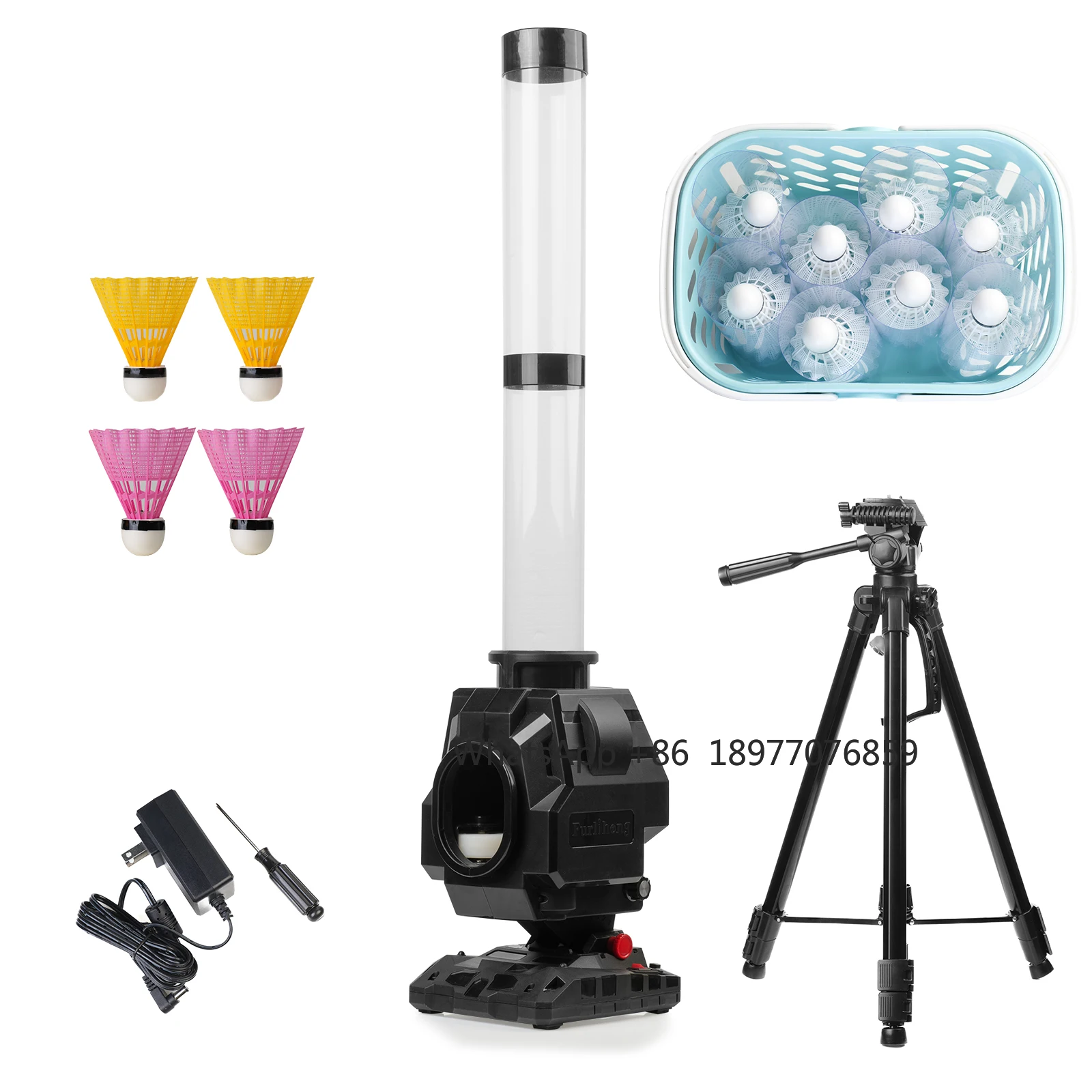 Furlihong 13803BH Badminton Pitching Machine Set, - AliExpress 1420