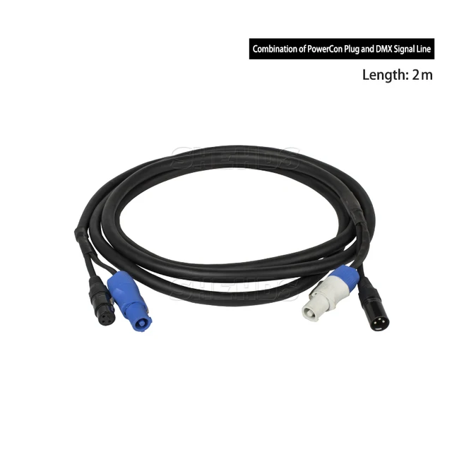 SHEHDS 2/3 Meters Combination Of Powercon Plug And DMX Signal Line ...