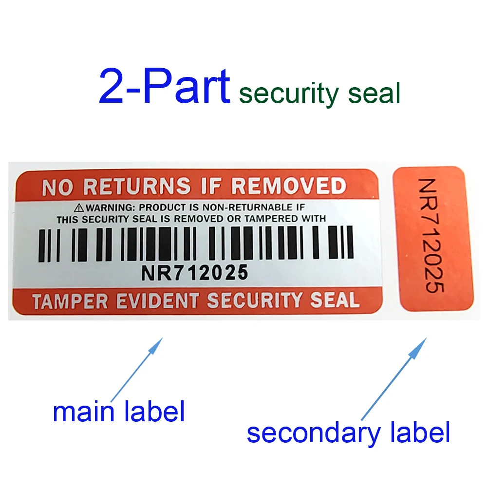 3000-Pairs-2-part-NO-RETURNS-IF-REMOVED-TAMPER-EVIDENT-SECURITY-SEAL ...
