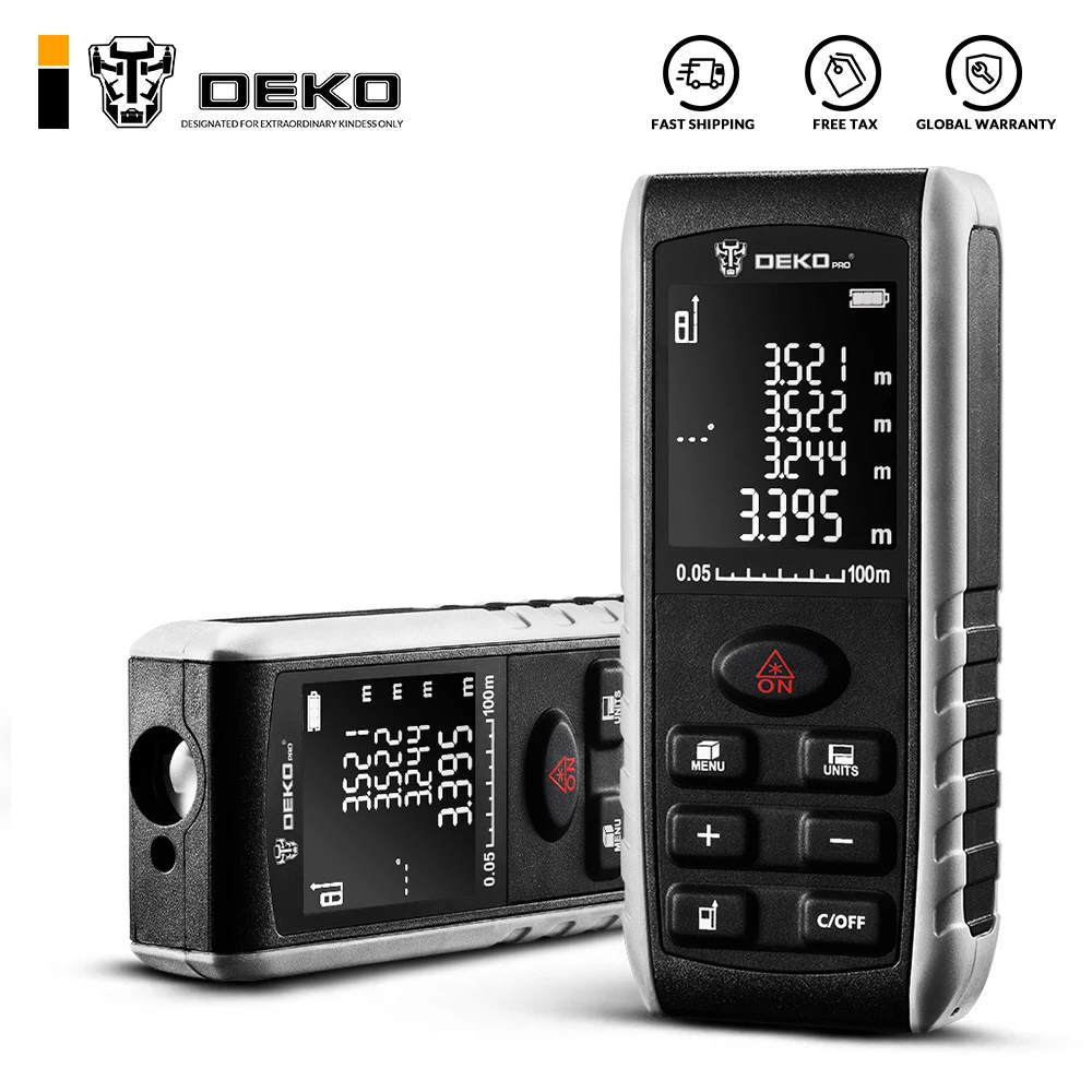 Deko mini telêmetro laser de mão, medição de distância, medição 40m ...