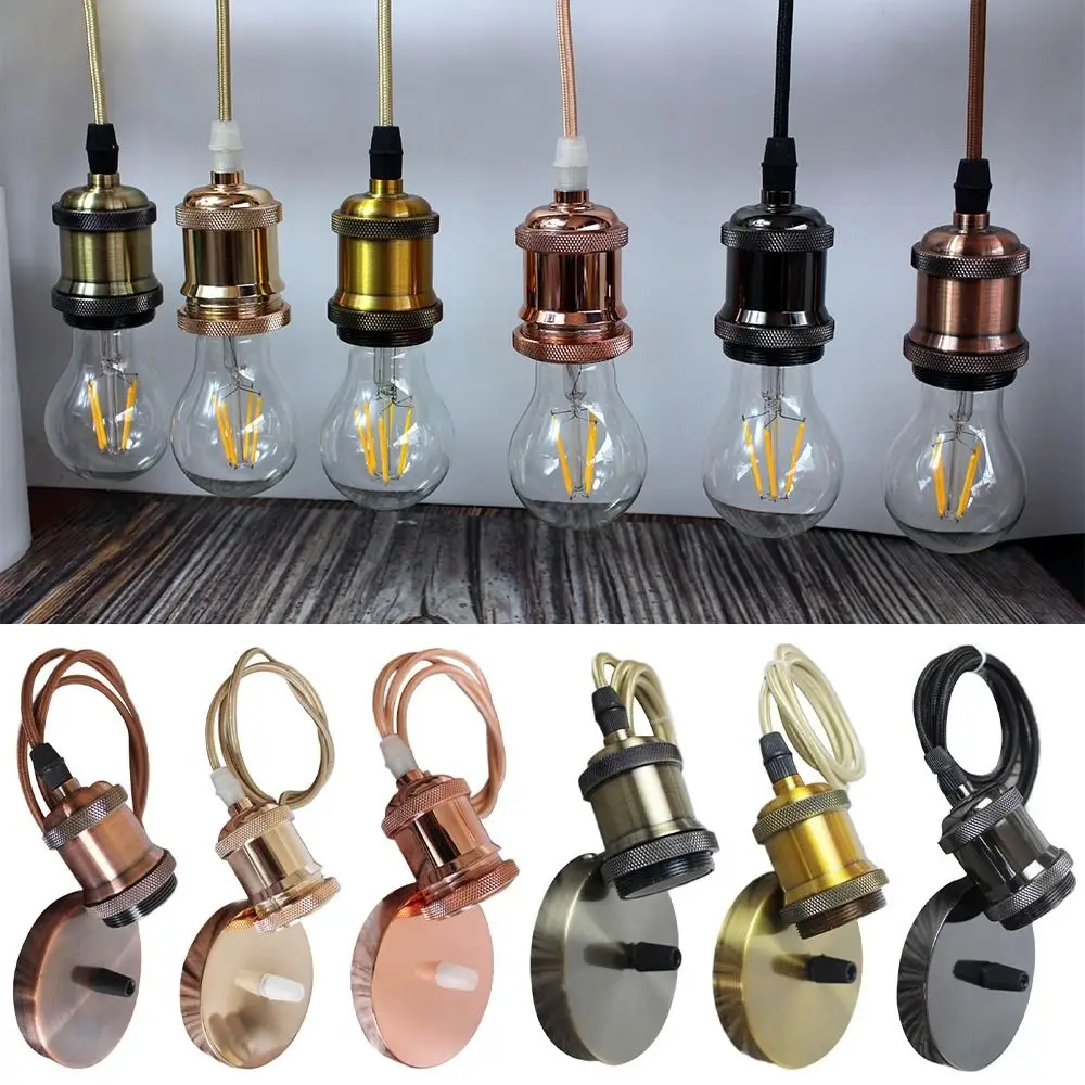 E27-Socket-Incandescent-Light-Bedroom-Hanging-Rose-Lamp-Fitting-Pendant ...