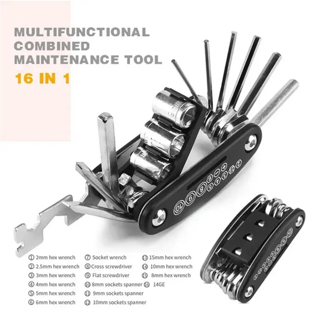 16-in-1-Multi-functional-Bicycle-Tool-Hexagonal-Screwdriver-Socket ...