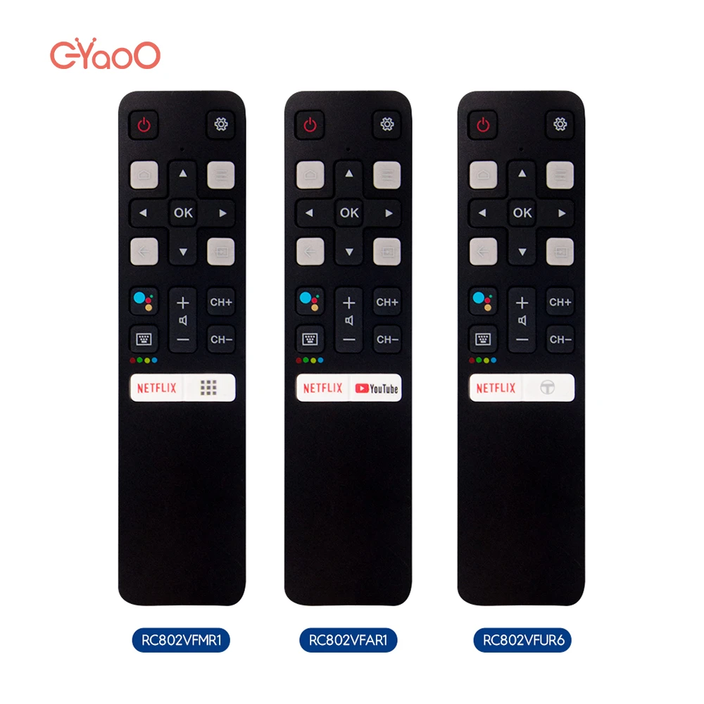 Rc802v Fnr1 Tcl Voice Tv Remote Control Rc802v Fur6 40s6800 49s6500 ...