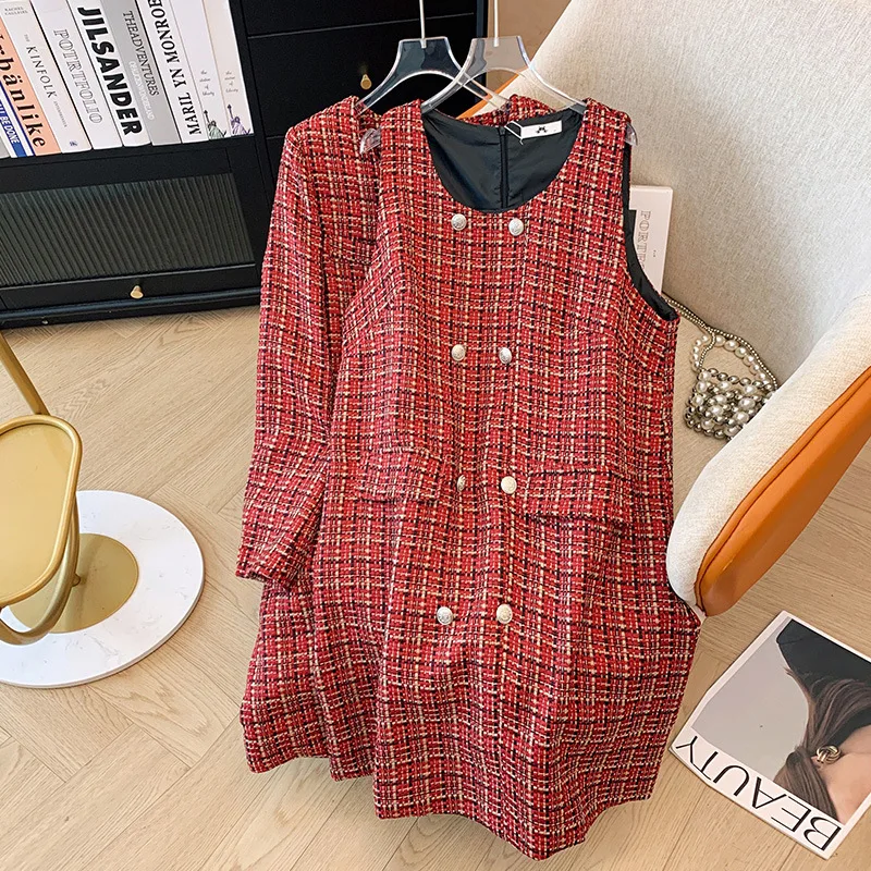 150Kg Plus Size Women's Bust 153 Spring Autumn Loose Small Fragrance ...