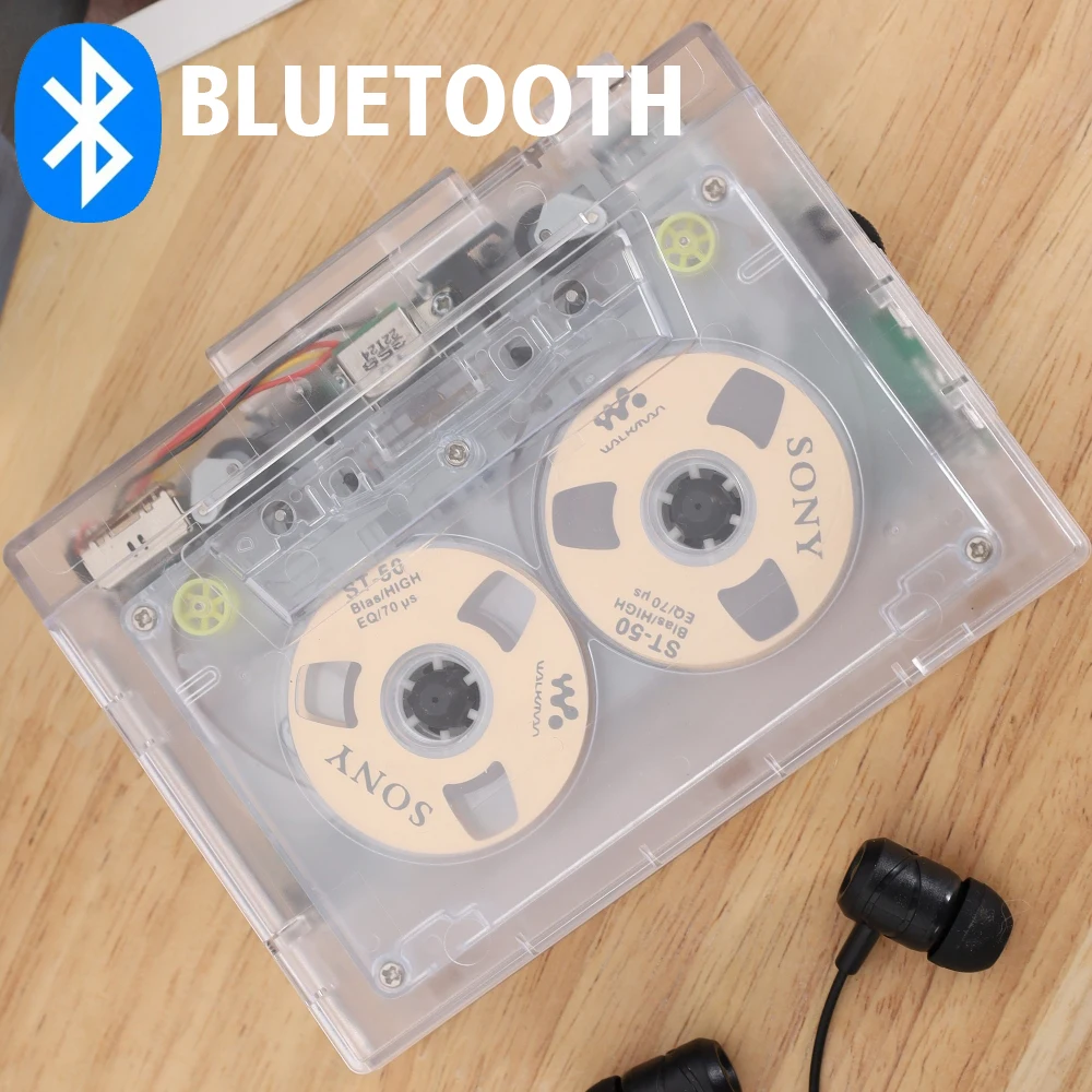 K66 Transparent Tape Player Bluetooth5.0 Tape Player Retro Nostalgia ...