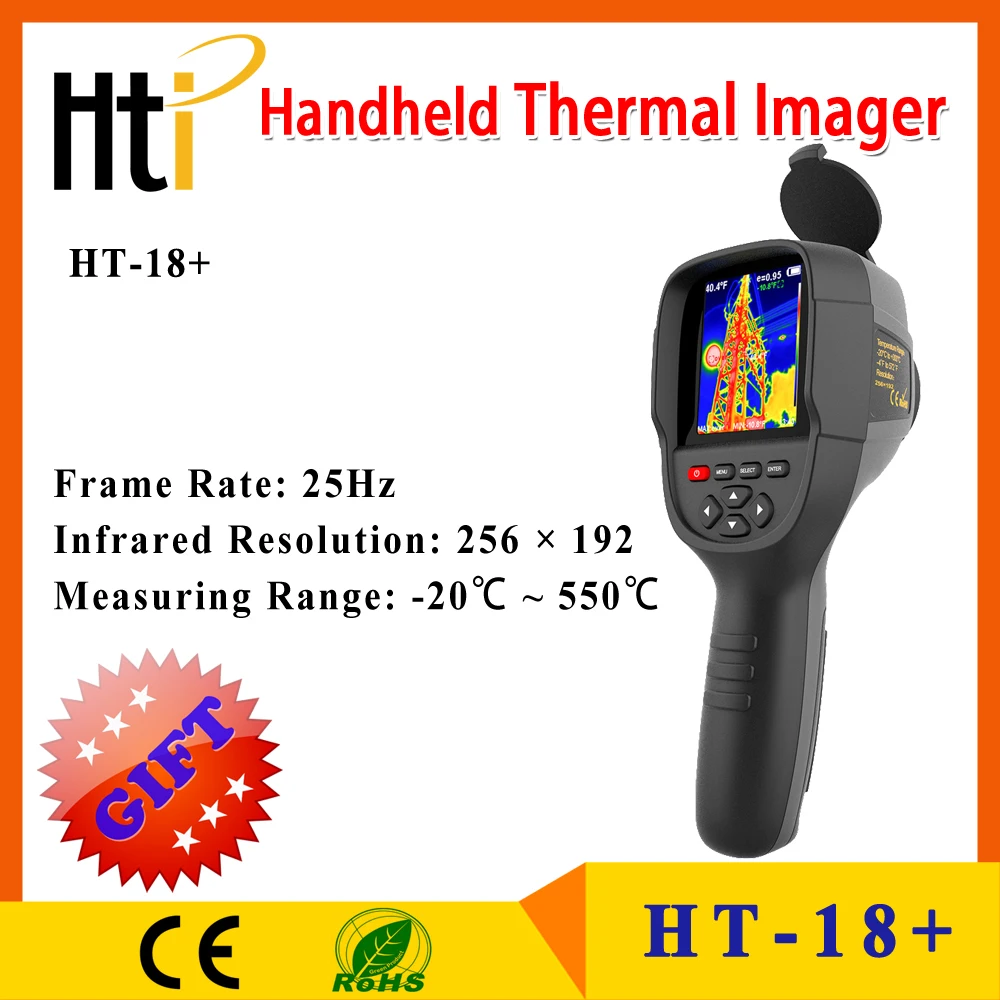 HTI-HT-18-Plus-Infrared-Thermal-Imager-Camera-256x192-Imaging-Camera ...