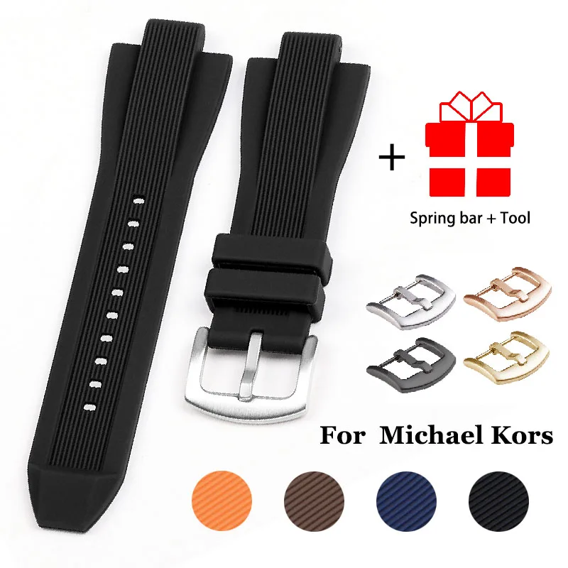 Silicone-Original-strap-For-Michael-Kors-MK8184-MK8729-MK9020-MK8152 ...